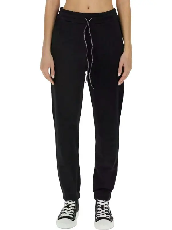 VIVIENNE WESTWOOD Spray-print Orb Track Pants - Black