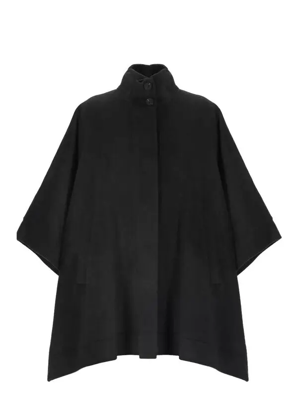 ECOALF Asturia High-neck Cape Coat - Grey