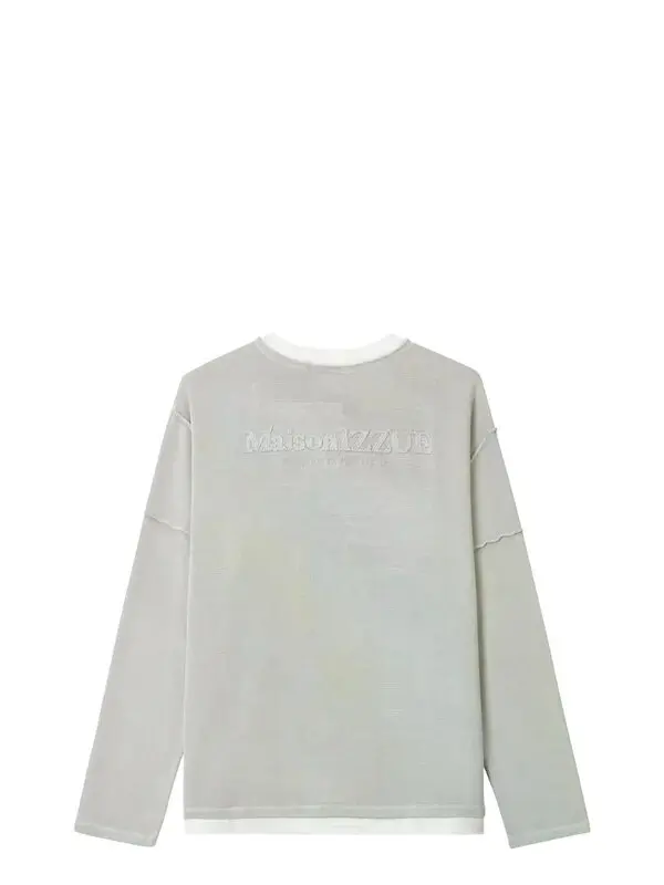 Izzue Layered-effect Sweatshirt - Grey