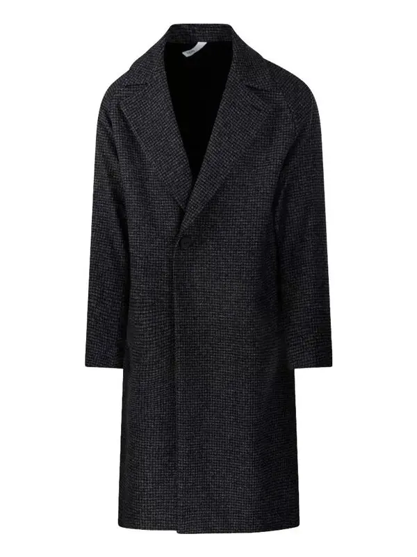 HEVO Surbon Button-fastening Coat - Black