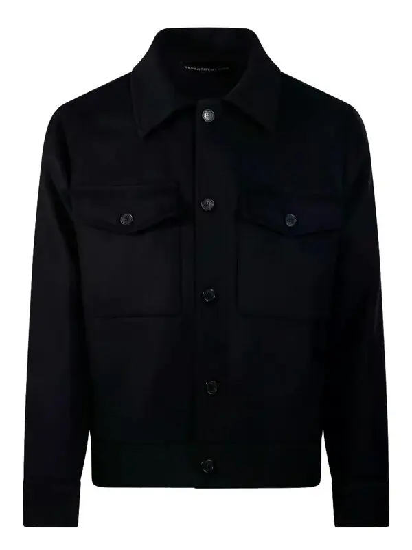 DEPARTMENT 5 Button-up Chest-pocket Jacket - Black