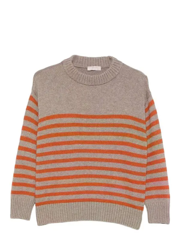 INTRECCI Horizontal-stripe Sweater - Brown