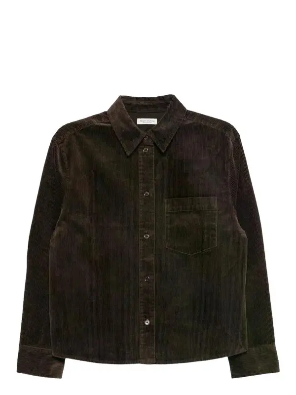 Marc O'polo Corduroy Chest-pocket Shirt - Brown