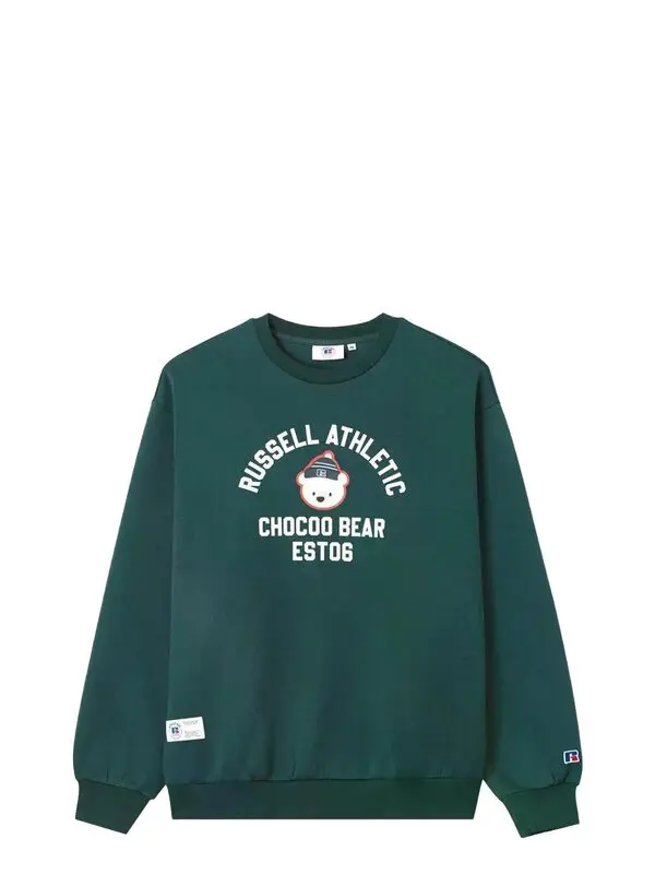 CHOCOOLATE X Russell Athletic Graphic-print Sweater - Green
