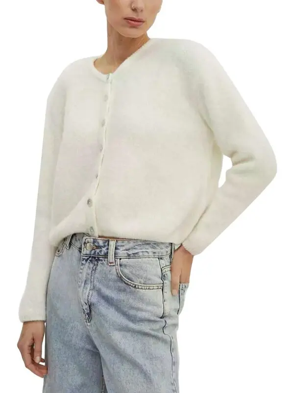 American Vintage Brushed-knit Cardigan - Neutrals