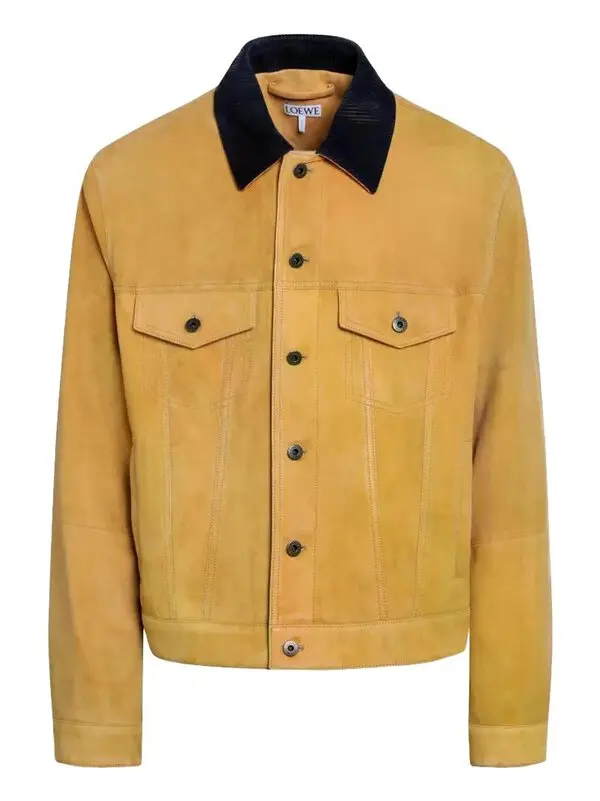 Loewe Suede Trucker Jacket - Brown