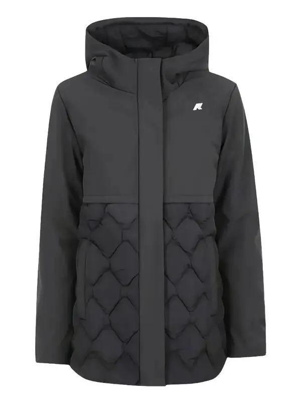 K-WAY Siphane Quilted Hooded Jacket - Black