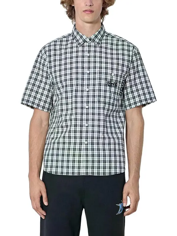 BOTT Checked Cotton Shirt - White