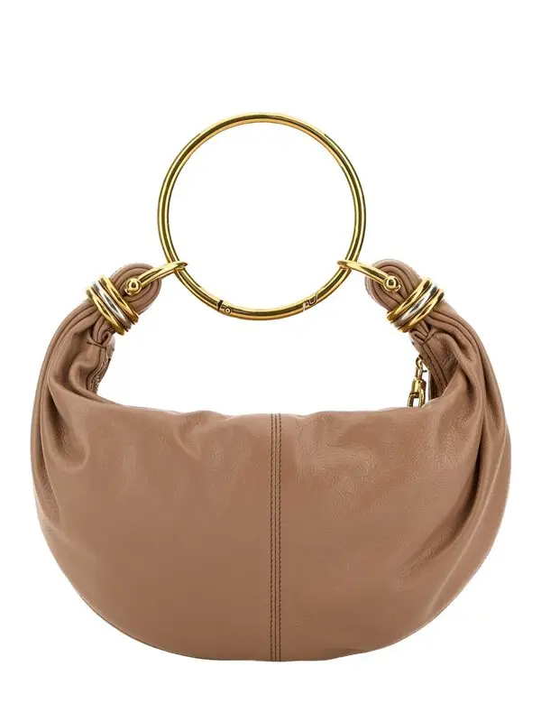 Chloé Antiqued Leather Bracelet Handbag - Pink