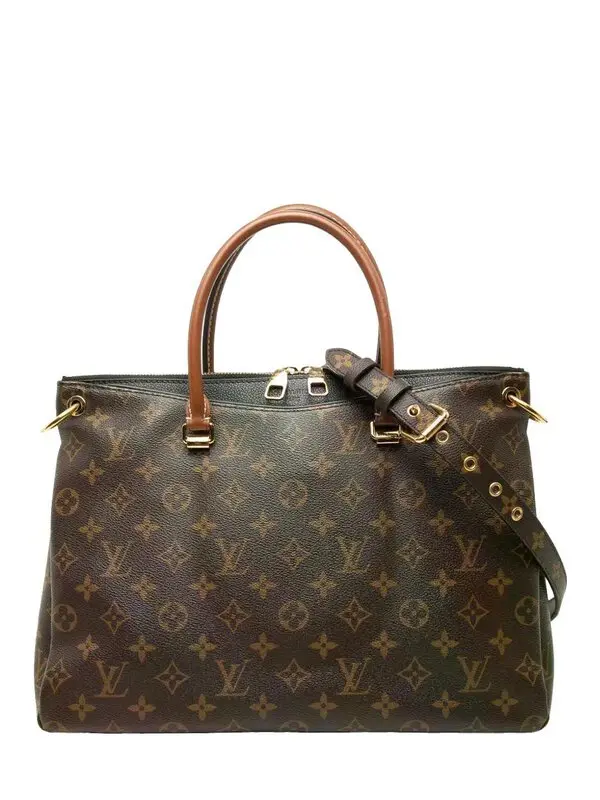 LOUIS VUITTON 2014 Monogram Pallas Mm Satchel - Brown