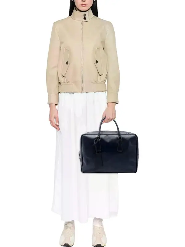 Prada 2013-2026 Saffiano Business Bag - Blue