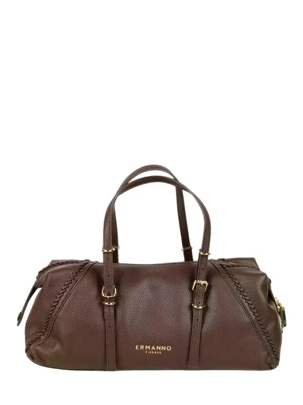 Ermanno Scervino Braided-detail Weekend Bag - Brown