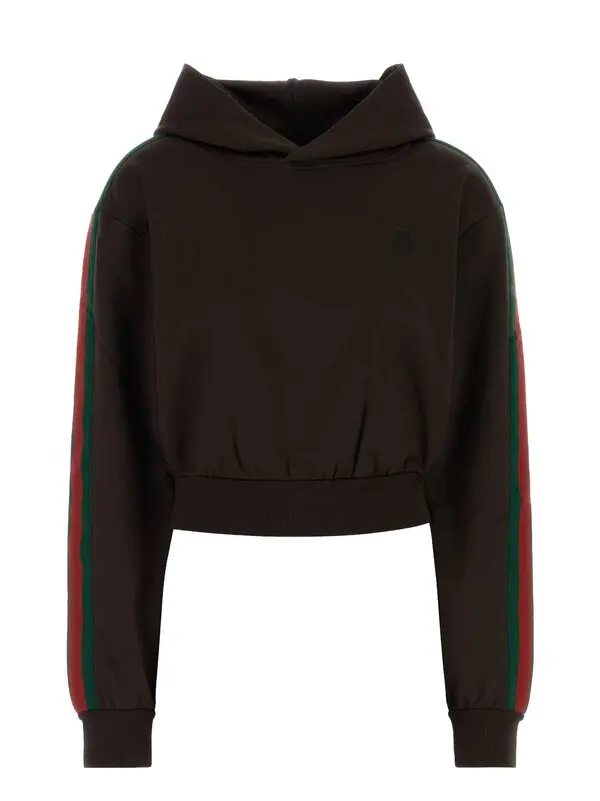 Gucci Dark Stretch Jersey Sweatshirt - Brown