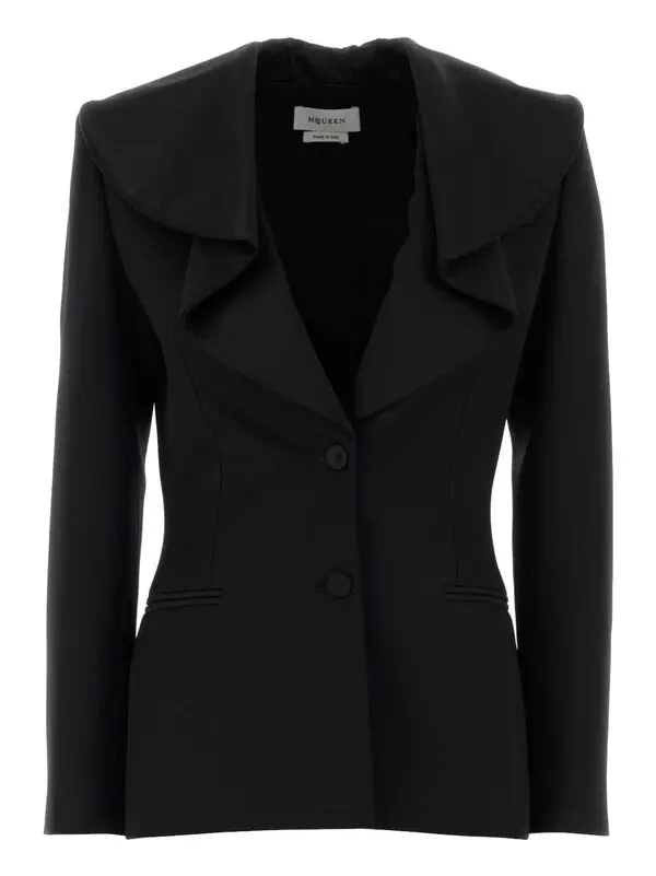 Alexander McQueen Wool Blazer - Black