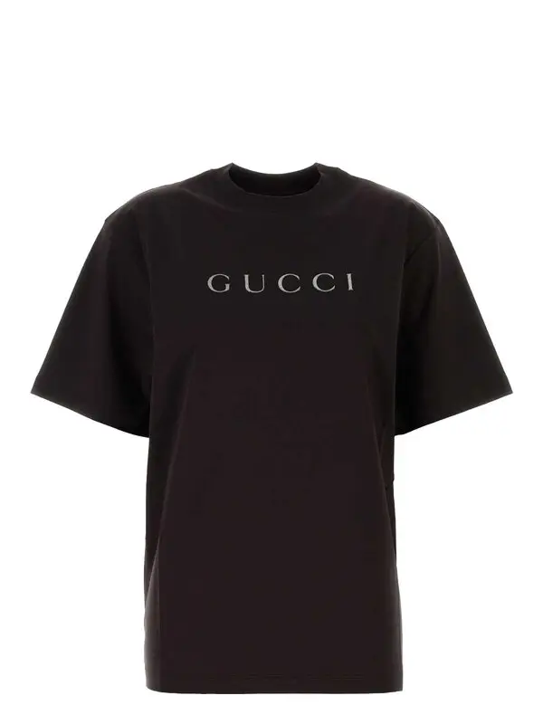 Gucci Dark Cotton Oversize T-shirt - Multicolor