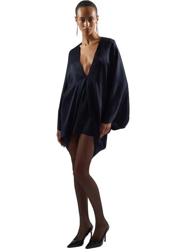 TALLER MARMO Mini Butterfly Dress - Midnight Blue