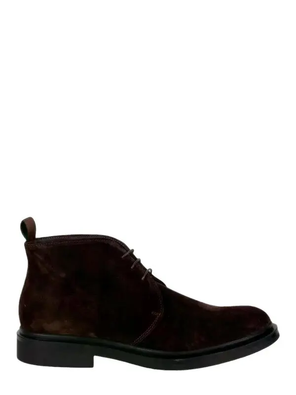 FRANCO FEDELE Lace-up Suede Boots - Brown