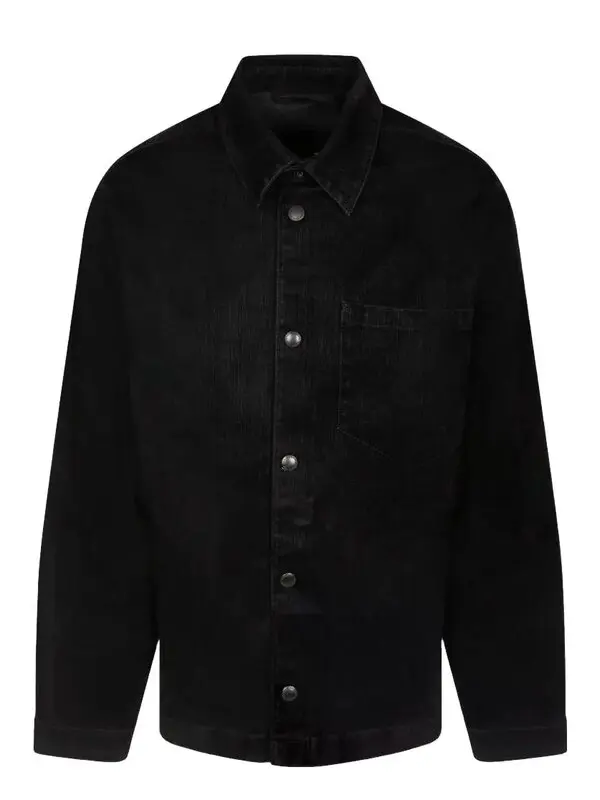 7 For All Mankind Button-up Corduroy Shirt - Black