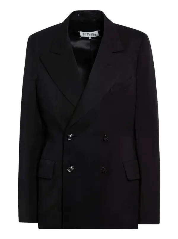 MAISON MARGIELA Double-breasted Blazer - Black