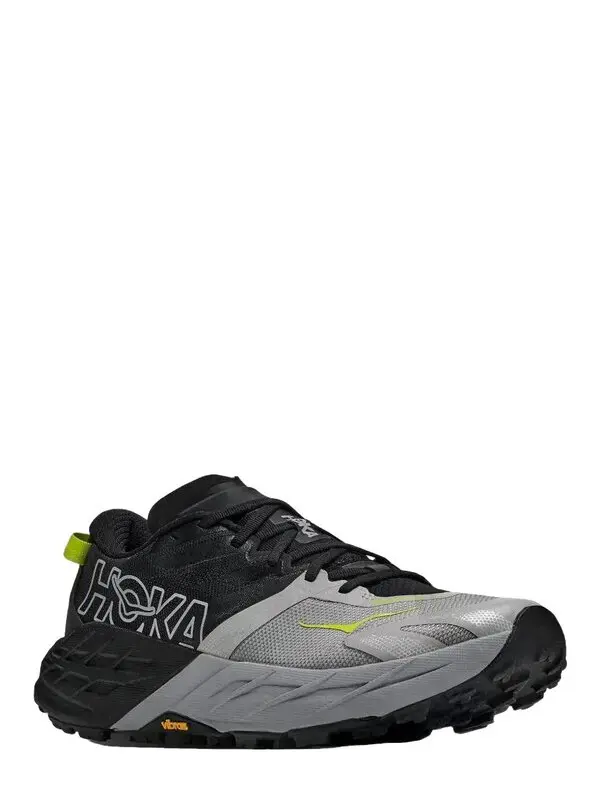 HOKA® Speedgoat 7 Lace-up Low-top Trail Running Sneakers - Black