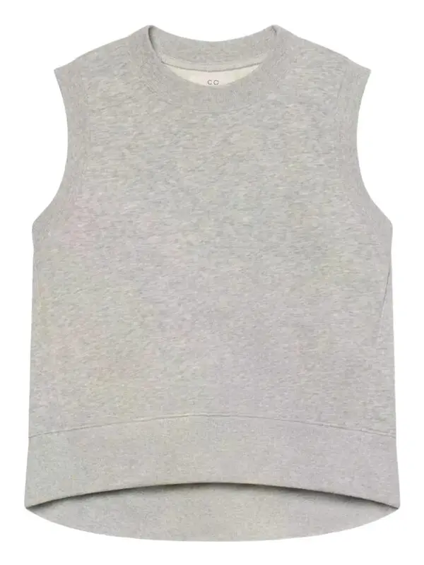 Co Sleeveless Crew-neck Sweater - Grey