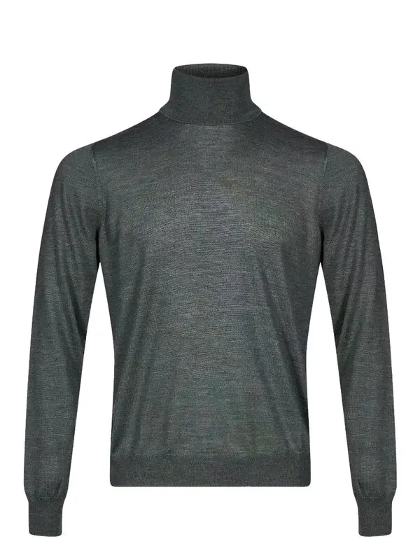 Tagliatore Roll-neck Sweater - Grey