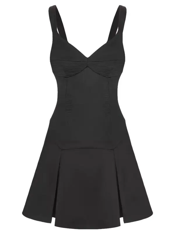 MURMUR Haze Pleated Dress - Black