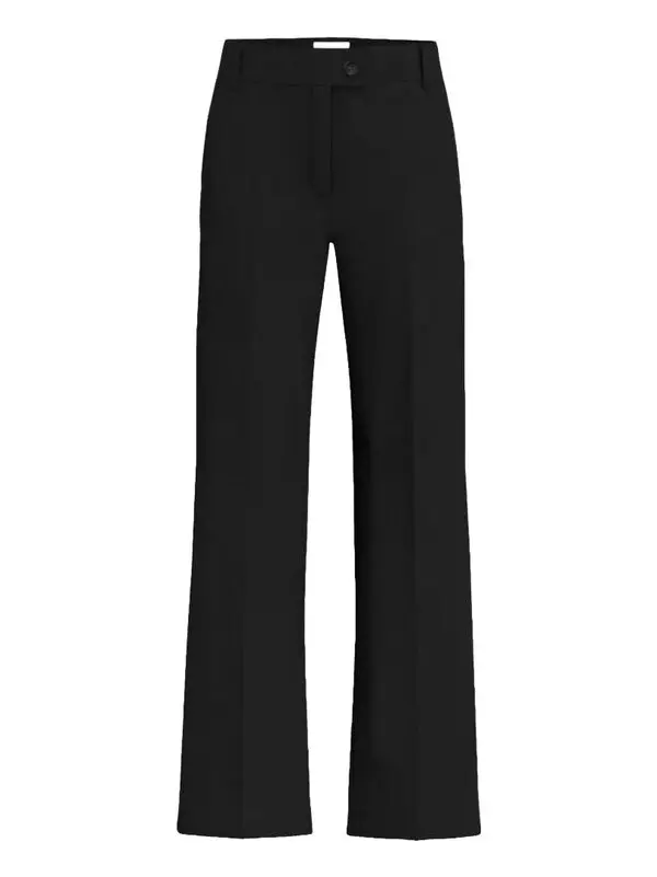 Marella Pressed-crease Tailored Trousers - Black
