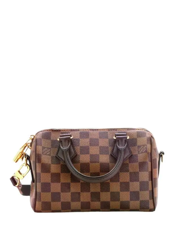 LOUIS VUITTON Speedy Bandouliere Bag Damier 20 Satchel - Brown