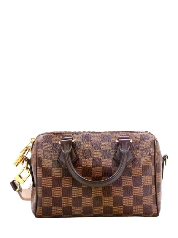 LOUIS VUITTON Speedy Bandouliere Bag Damier 20 Satchel - Brown