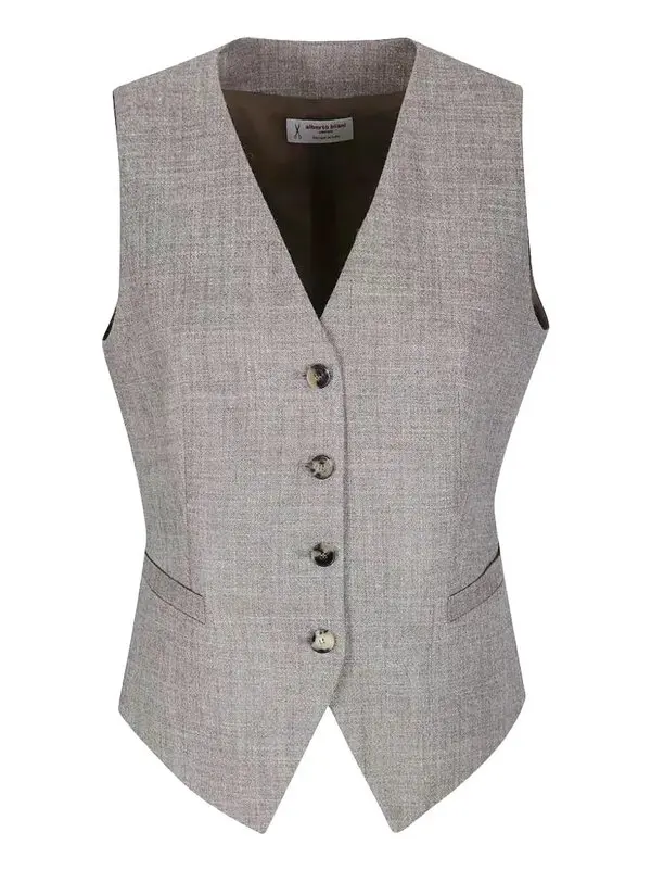 Alberto Biani Button-fastening Gilet - Grey