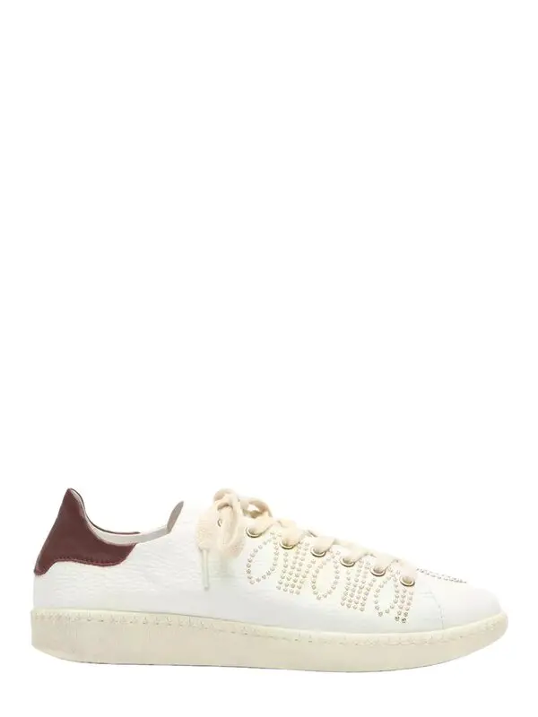 Ash Starstuds Leather Low-top Sneakers - White
