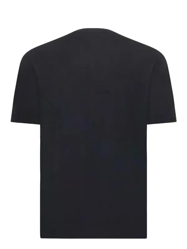 Alpha Studio Crew-neck Short-sleeve Sweater - Black