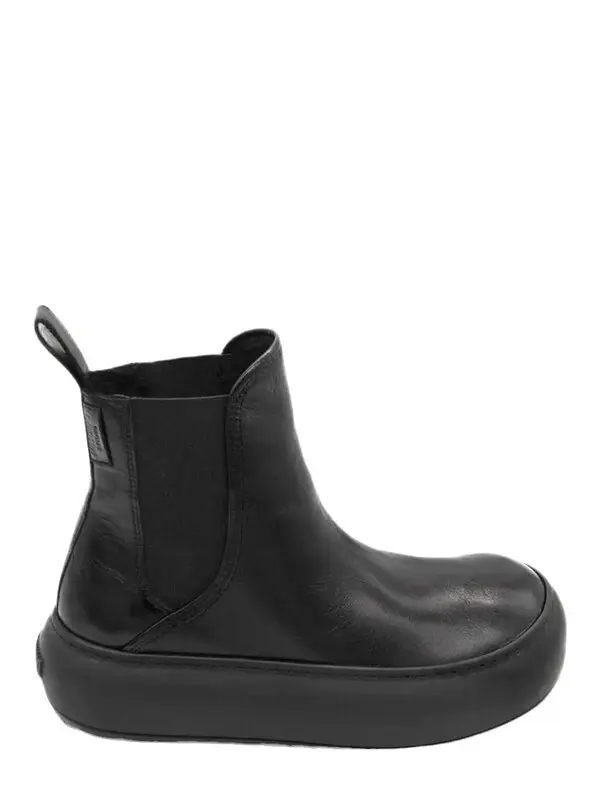 Moschino Oversize Round-toe Chelsea Boots - Black