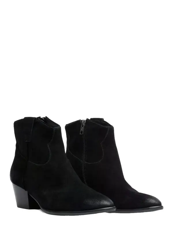Ash Fame Cowboy Boots - Black