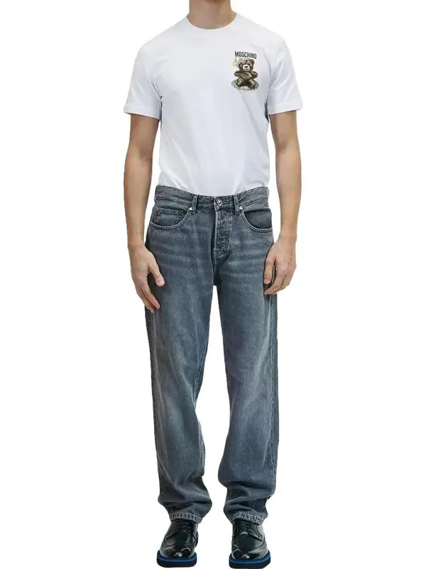 Karl Lagerfeld Relaxed-fit Straight-leg Jeans - Grey