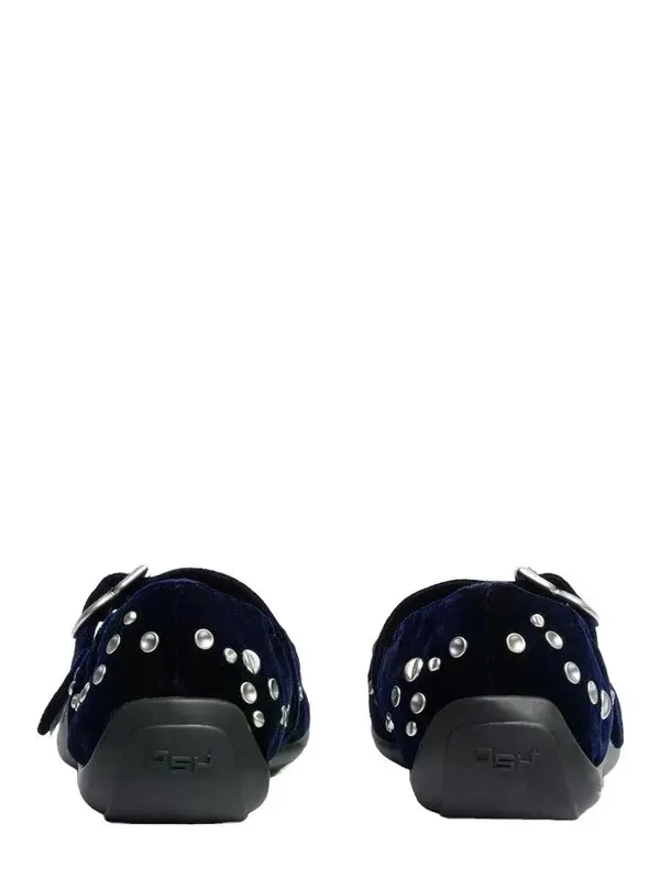 Ash Mimosa Stud-embellished Ballet Flats - Blue