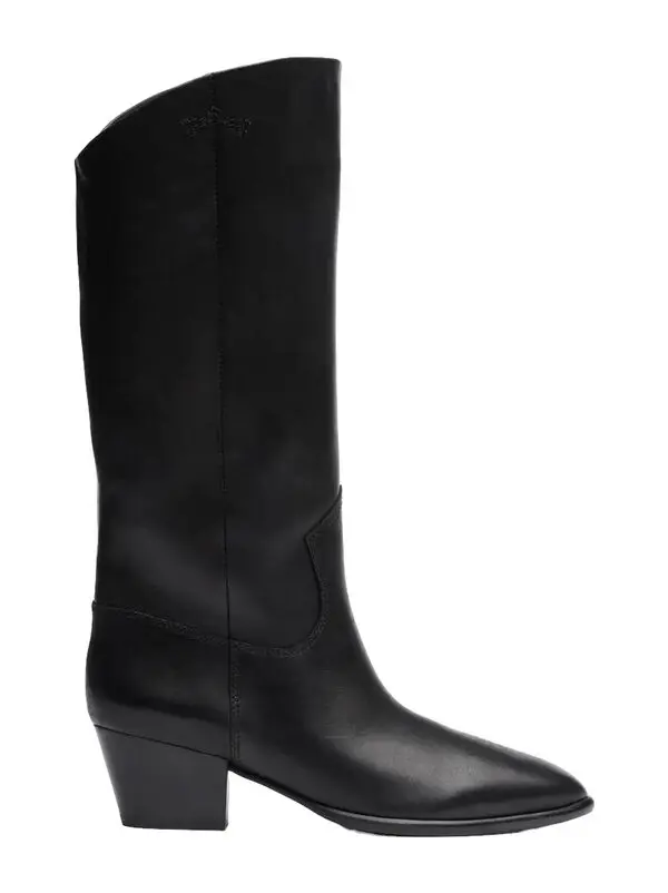 Ash Freedom Pointed-toe Cowboy Boots - Black