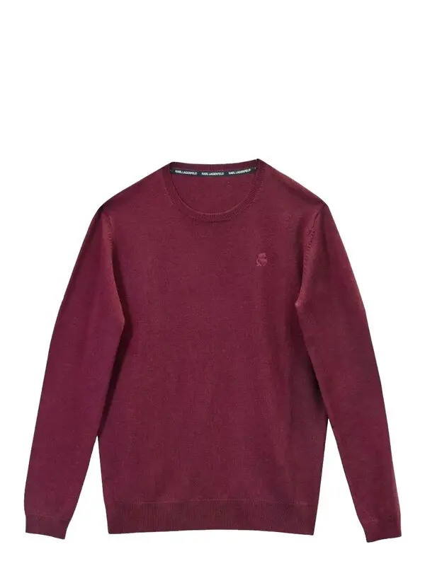 Karl Lagerfeld Kameo Embroidered Sweater - Red