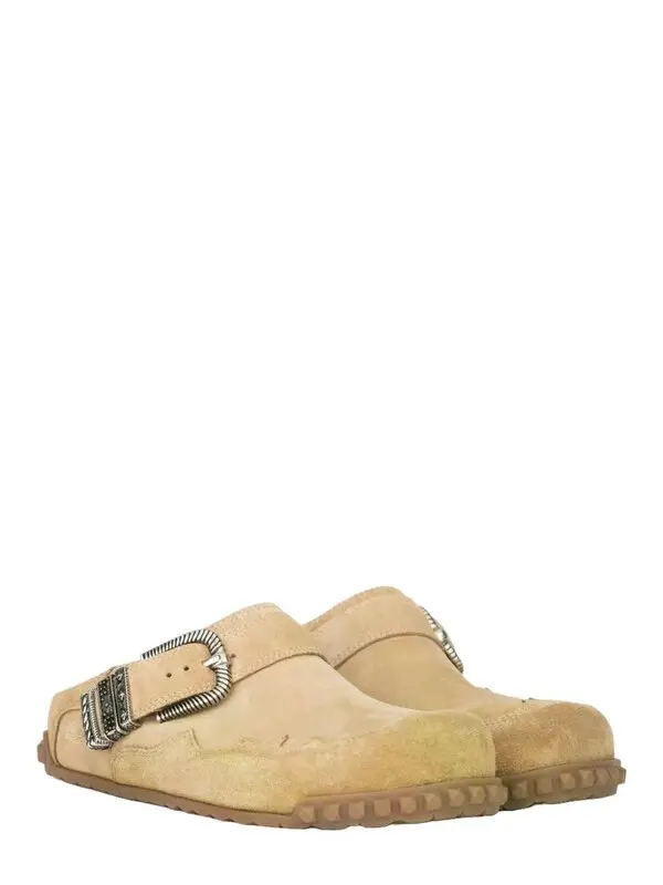 Ash Texas Buckle-fastening Mules - Brown
