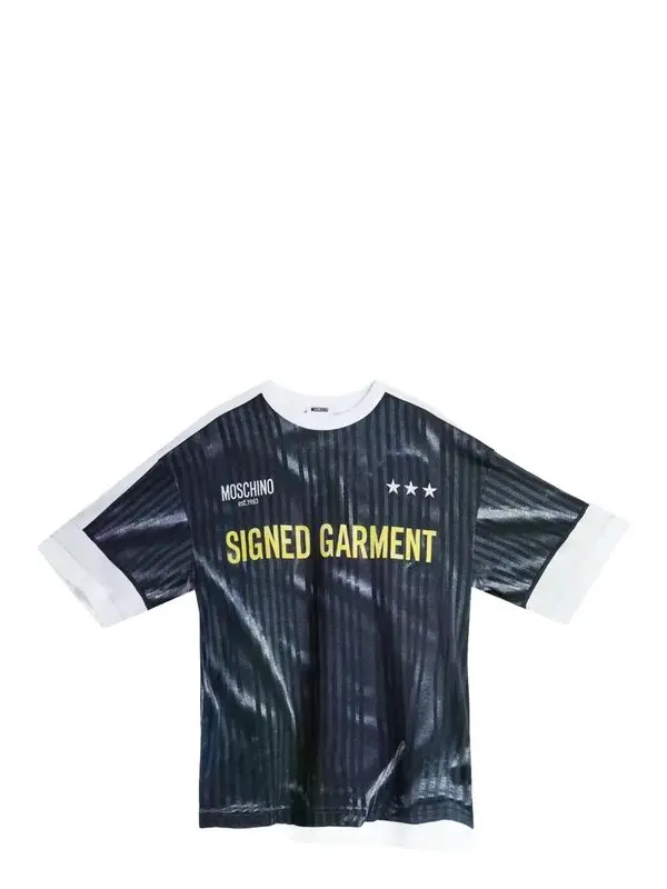 Moschino Trompe-l’œil Football T-shirt - Grey