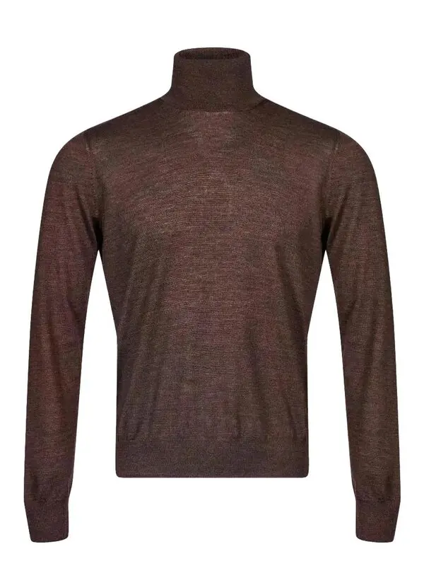 Tagliatore Mike Roll-neck Sweater - Brown