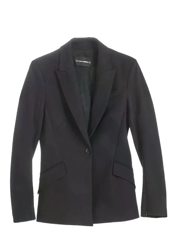 Karl Lagerfeld Punto Single-breasted Blazer - Black