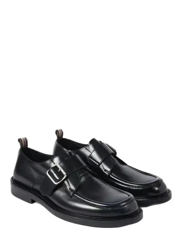 Paul Smith Newling Buckle Monk Shoes - Black