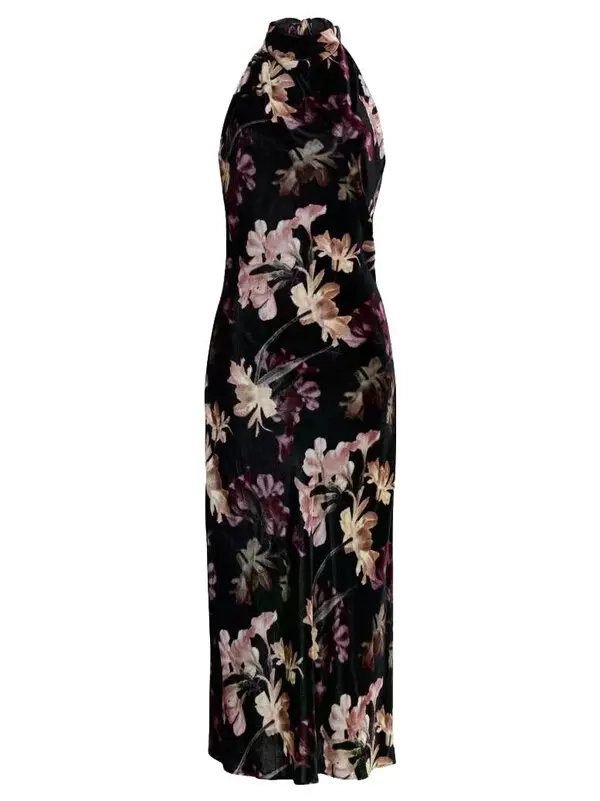 Cara Cara Fara Floral-print Dress - Black