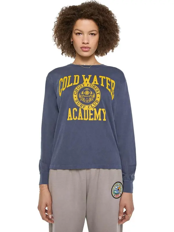 GHOST FOREST SURF CLUB L/s Spar T-shirt Cwa Rescue - Blue
