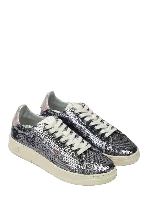 AUTRY Dallas Sequin-embellished Sneakers - Silver