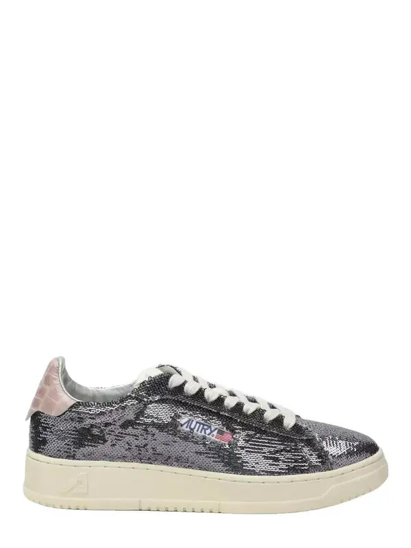 AUTRY Dallas Sequin-embellished Sneakers - Silver