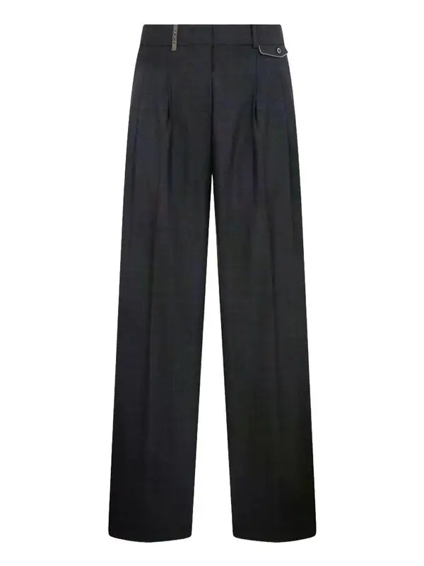 Peserico Check-pattern Pleated Trousers - Blue