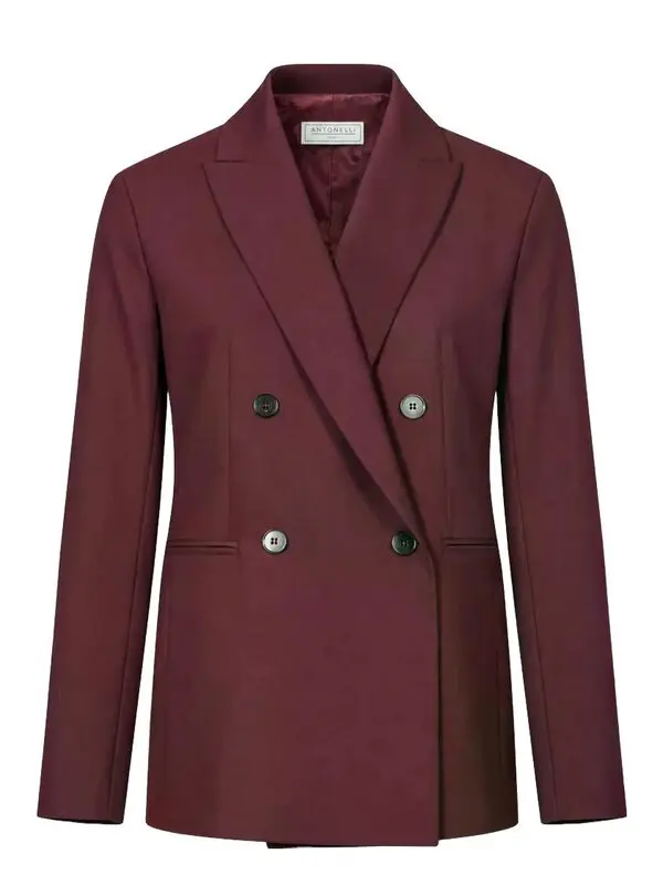 Antonelli Firenze Double-breasted Blazer - Red